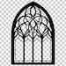 Church Stained Glass Window Svg, Cathedral Glass Vector, Christian Svg ...