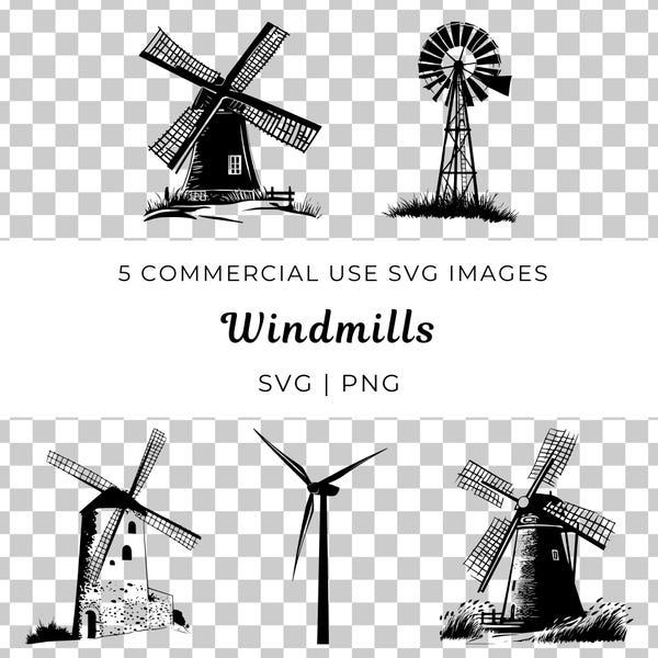 Rustic Windmill Svg - Etsy
