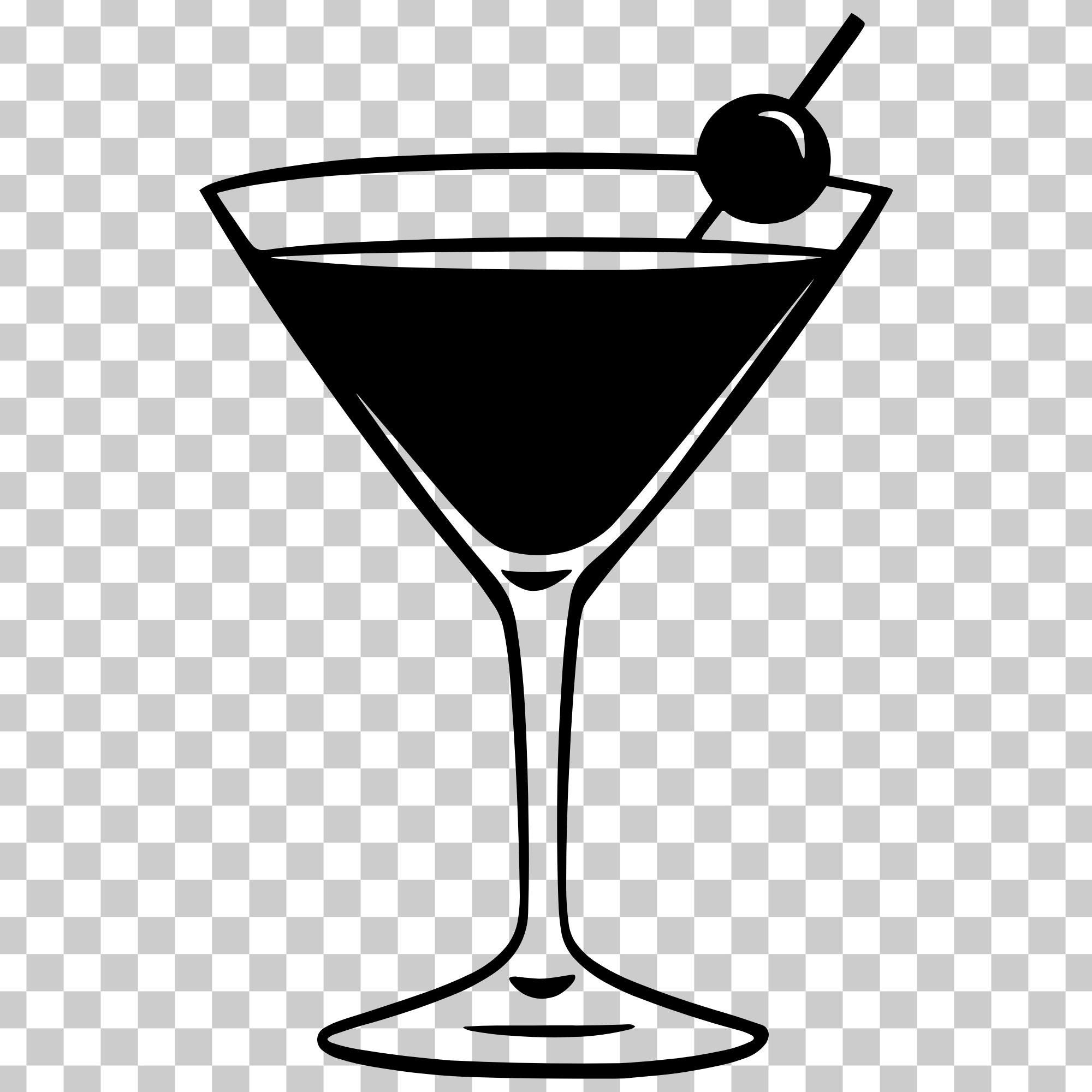 Martini Glass Vector, Martini Glass Svg, Cocktail Glass Svg, Martini ...