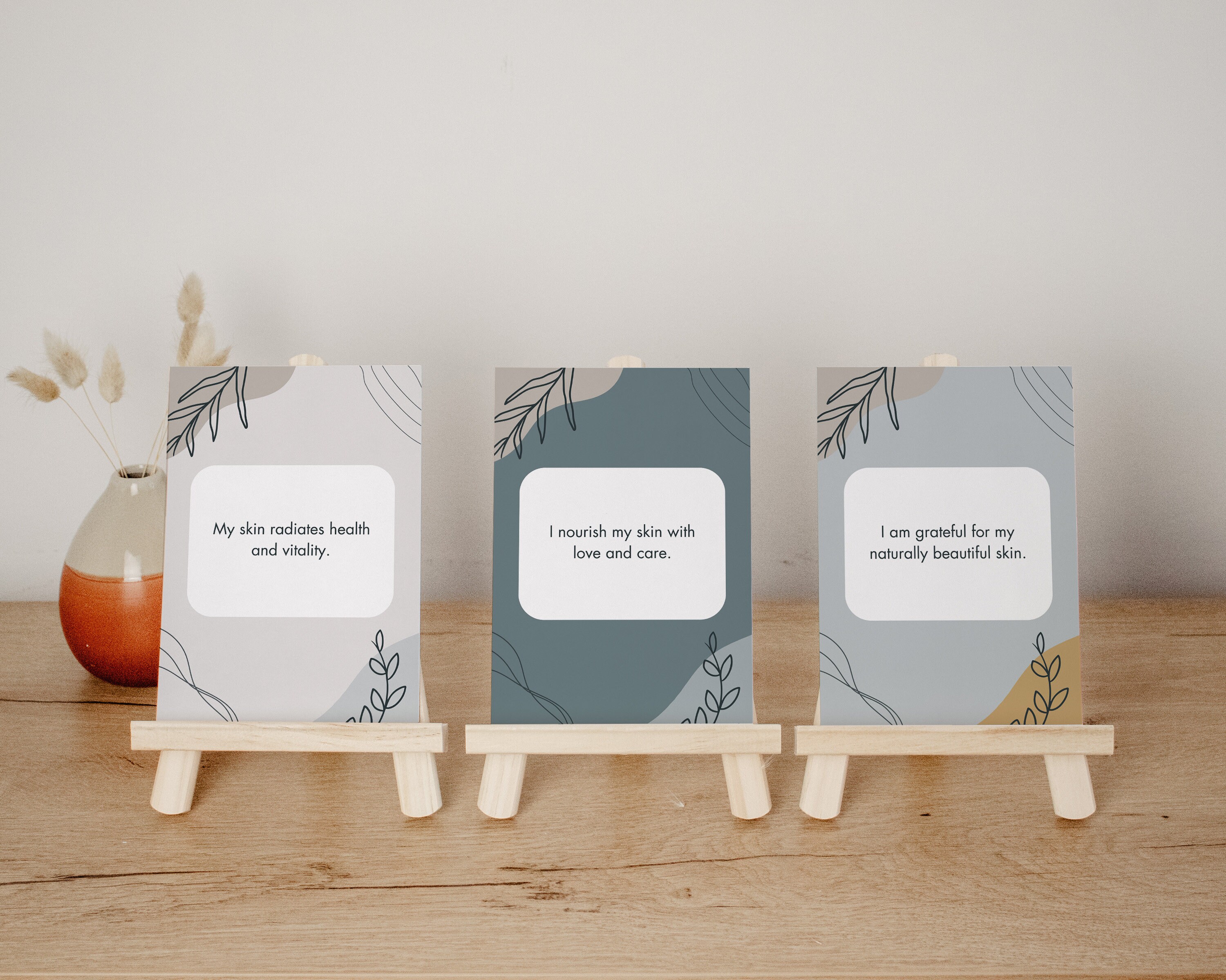 Glowing Skin Affirmation Cards, Printable Download, Daily Skincare ...