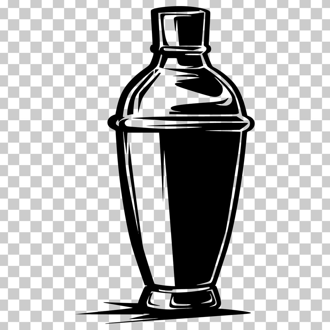 Cocktail Shaker Svg Drink Mixer Clipart Barware SVG Bar Tools Outline ...