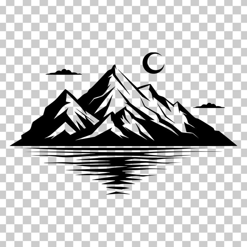Mountain Svg, Adventure Vector, Nature Svg, Wilderness Vector, Hiking ...