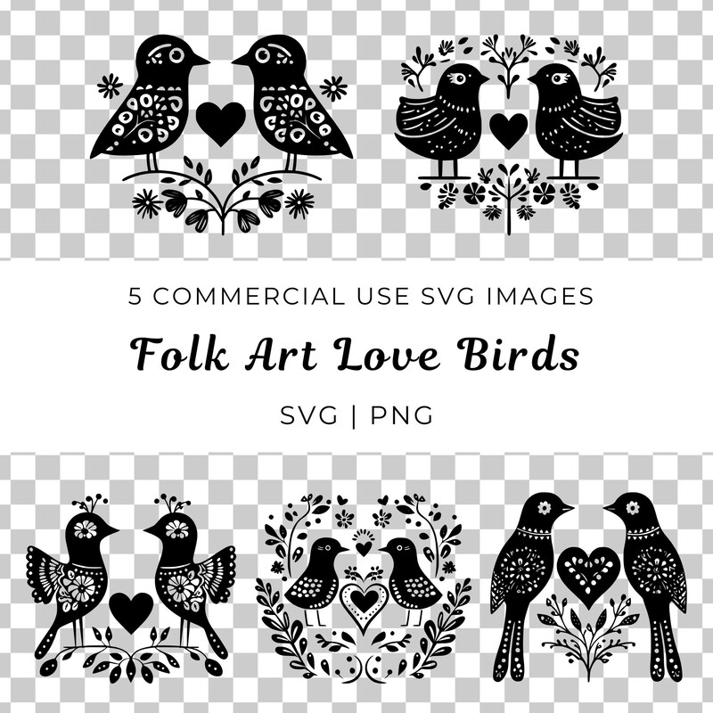 Love Birds Clip Art - Etsy
