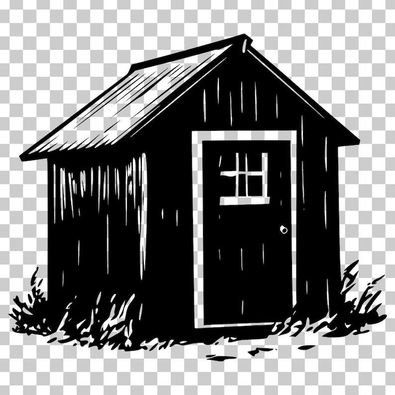 Garden Shed Svg, Wooden Shed Vector, Shed Design Svg, Backyard Shed Svg ...