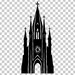 Cathedral Svg, Cathedral Silhouette Glass, Svg Church Design, Vector ...