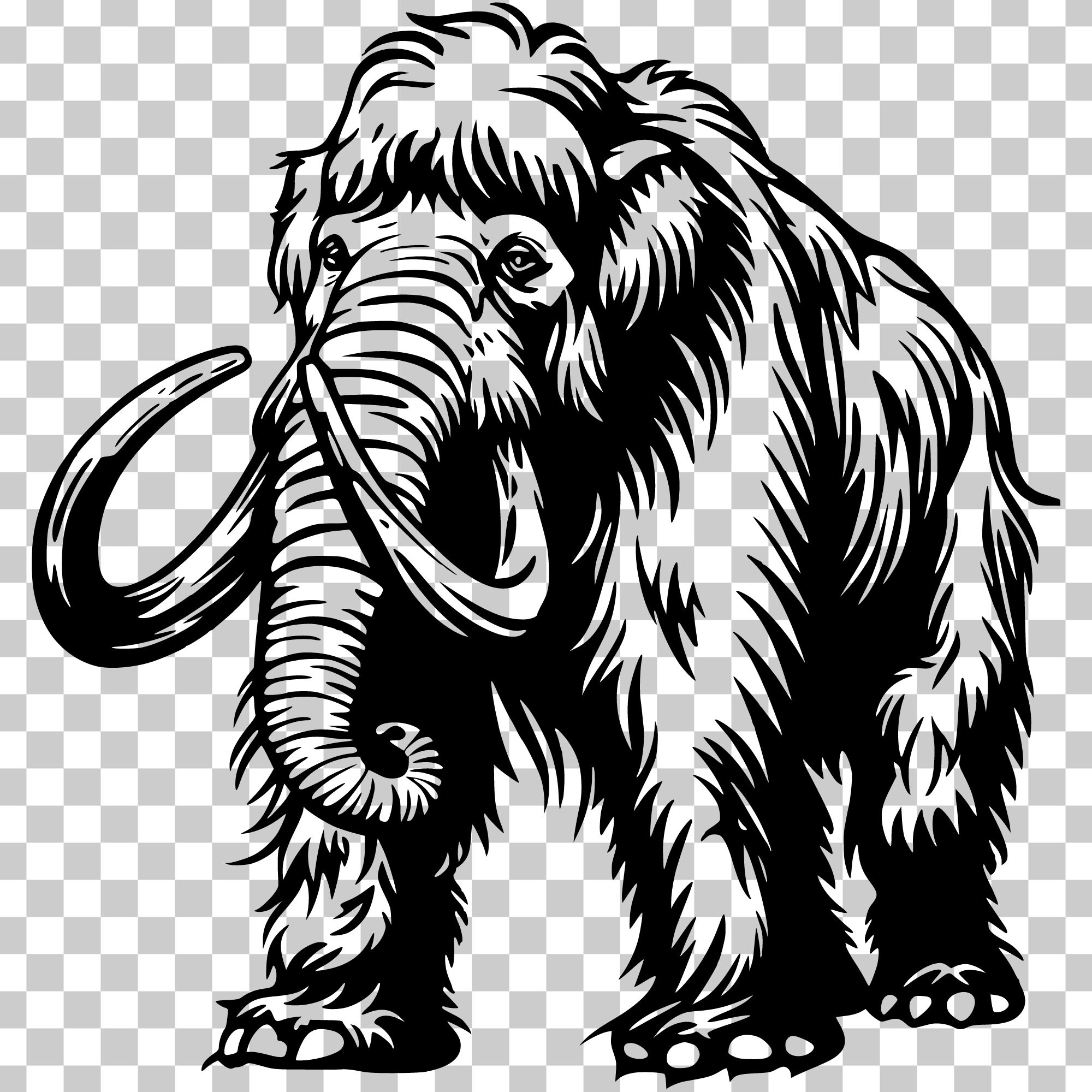 Woolly Mammoth Svg, Mammoth Clip Art, Prehistoric Animals, Ancient ...