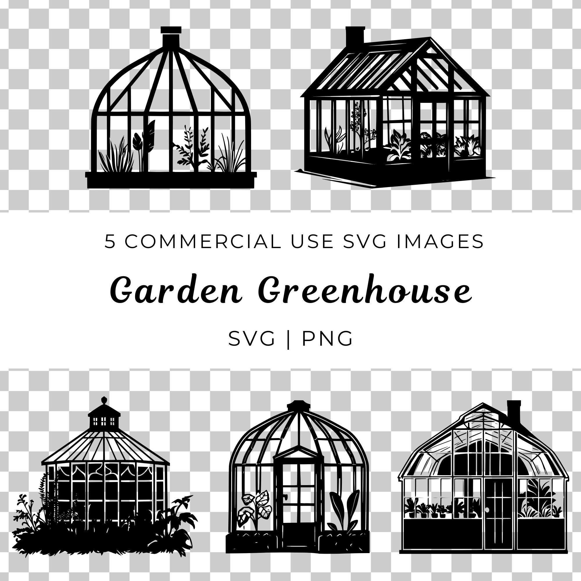 Garden Greenhouse SVG, Plant Vector Graphics (digital Download) - Etsy