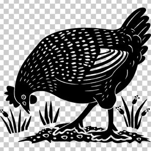 Scandi Chicken Svg, Folk Art Chicken Svg, Country Hen Svg, Folk Art ...