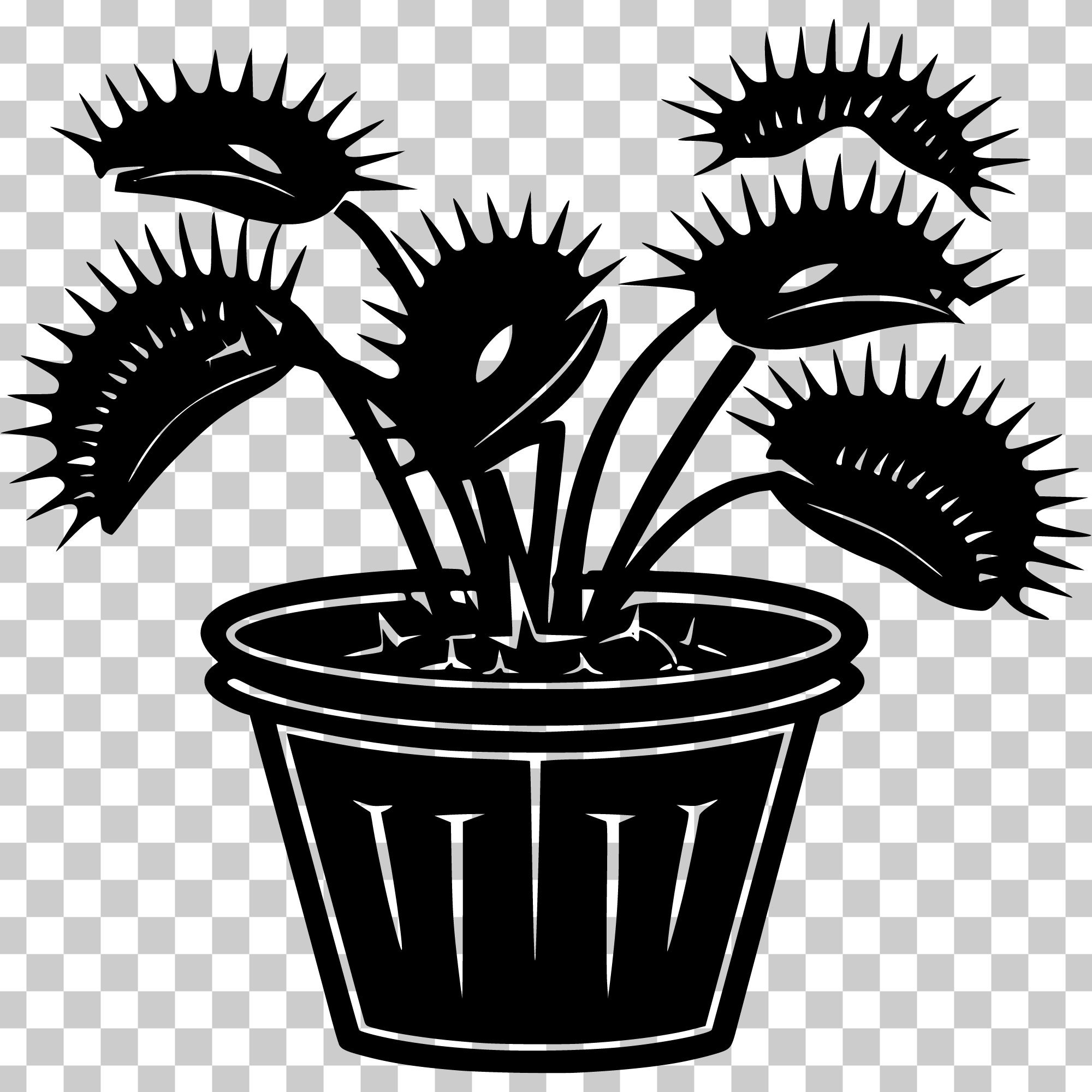 Venus Flytrap Svg Bundle | Monster Plant Svg | Venus Flytrap PNG | Carnivorous Plant Clipart ...