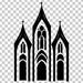 Cathedral Svg, Cathedral Silhouette Glass, Svg Church Design, Vector ...