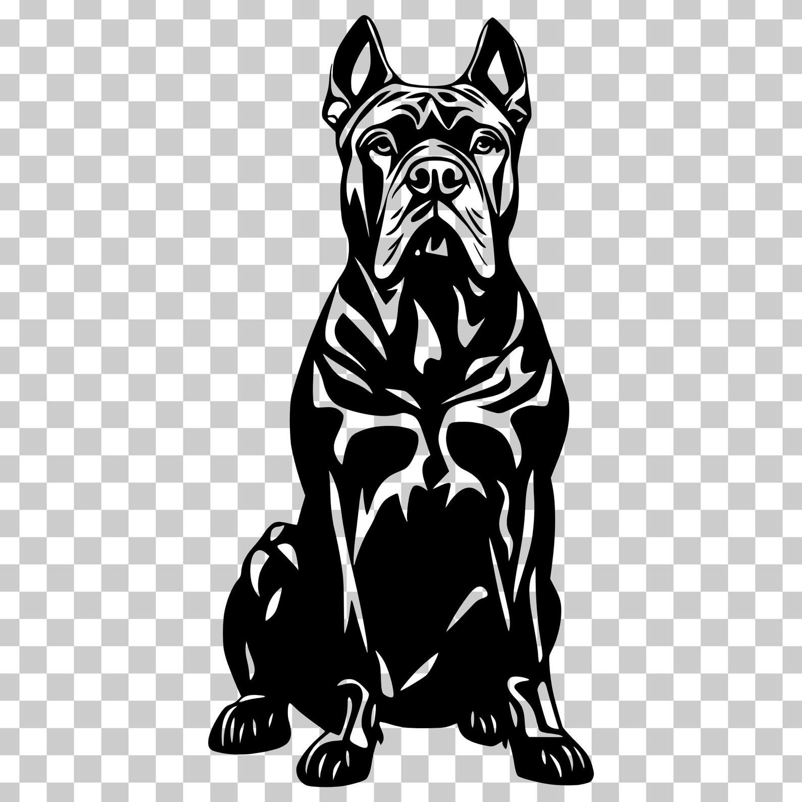 Cane Corso Dog Vector, Dog Breed Svg, Cane Corso Svg, Guard Dog Svg ...