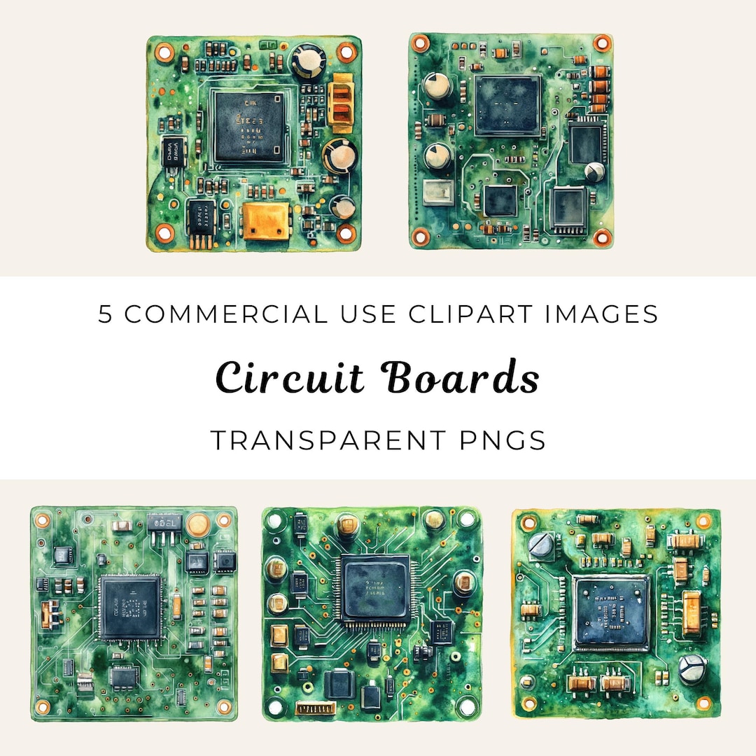 Circuit Board Clipart, Computer Parts Png, Technology Clipart, Circuit ...
