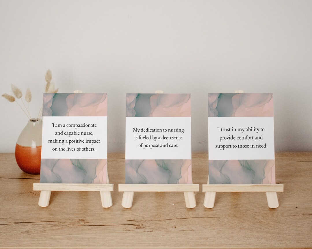 Positive Affirmation Cards for Nurses | Printable PDF | Digital ...