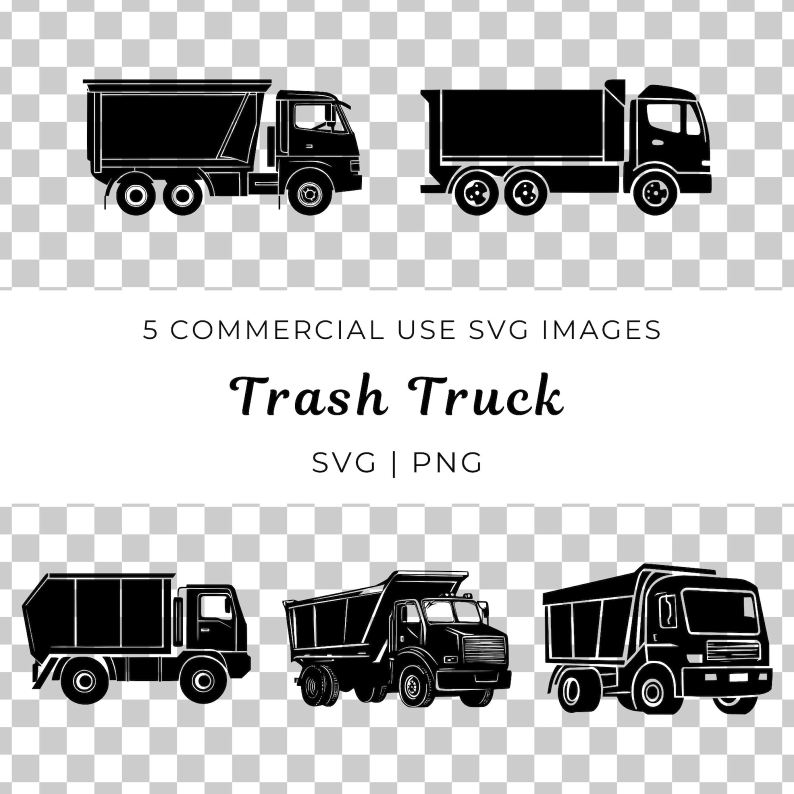 Trash Truck Svg, Garbage Vehicle Vector, Recycling Truck Svg ...