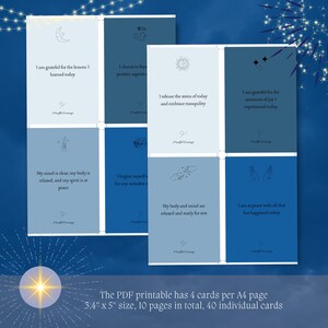 Positive Affirmation Cards, Printable Quotes, Editable Canva Template ...