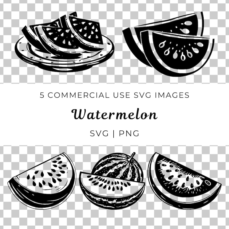 Watermelon Svg, Melon Svg, Watermelon Clipart, Watermelon Png, Tropical ...