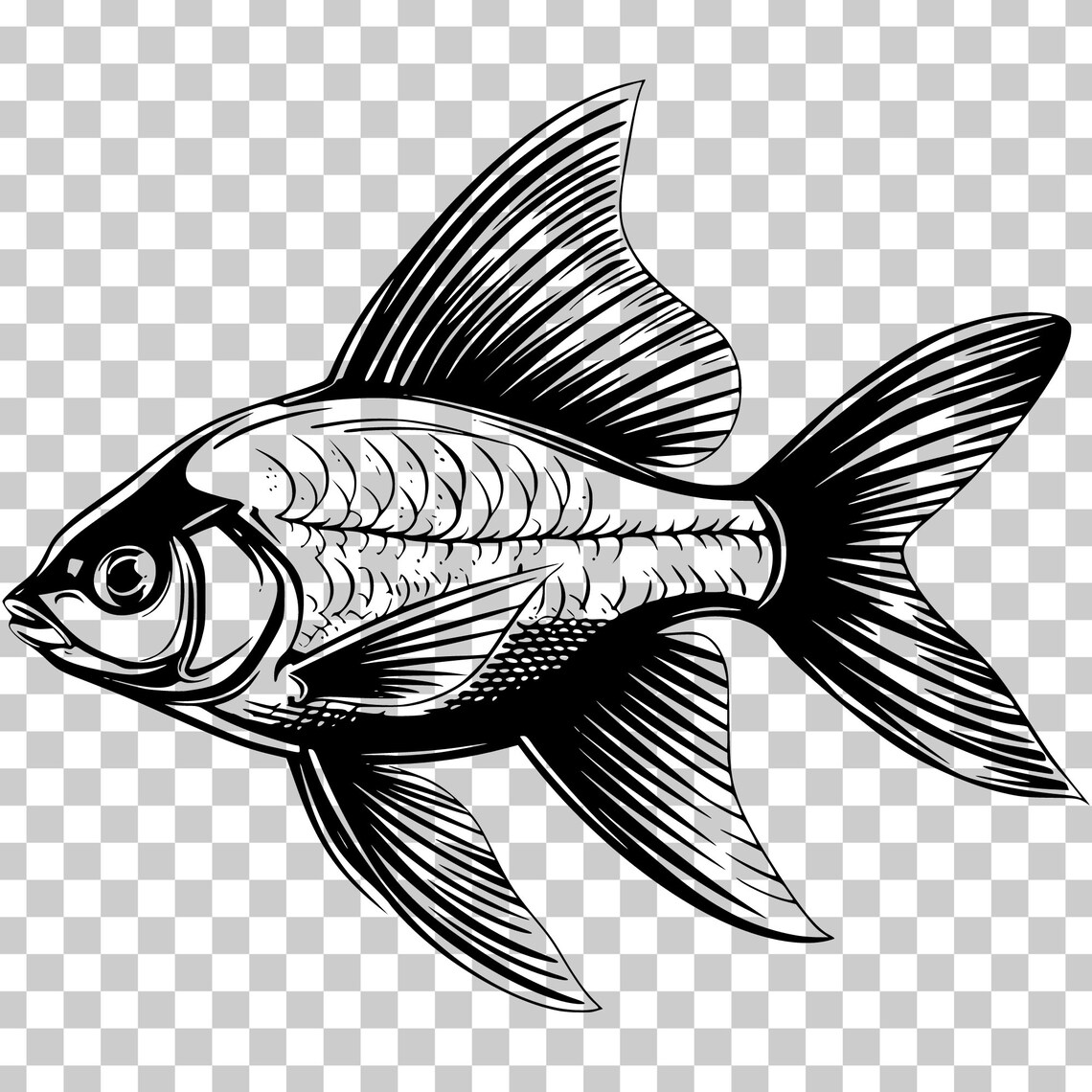 Fish SVG Vector Clipart, Marine & Tropical Designs (digital Download ...