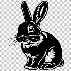 Cute Rabbit Vector, Woodland Animal Svg, Wild Rabbit Svg, Easter Bunny ...