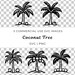 Coconut Tree SVG, Tropical Palm Vector Clipart (digital Download) - Etsy