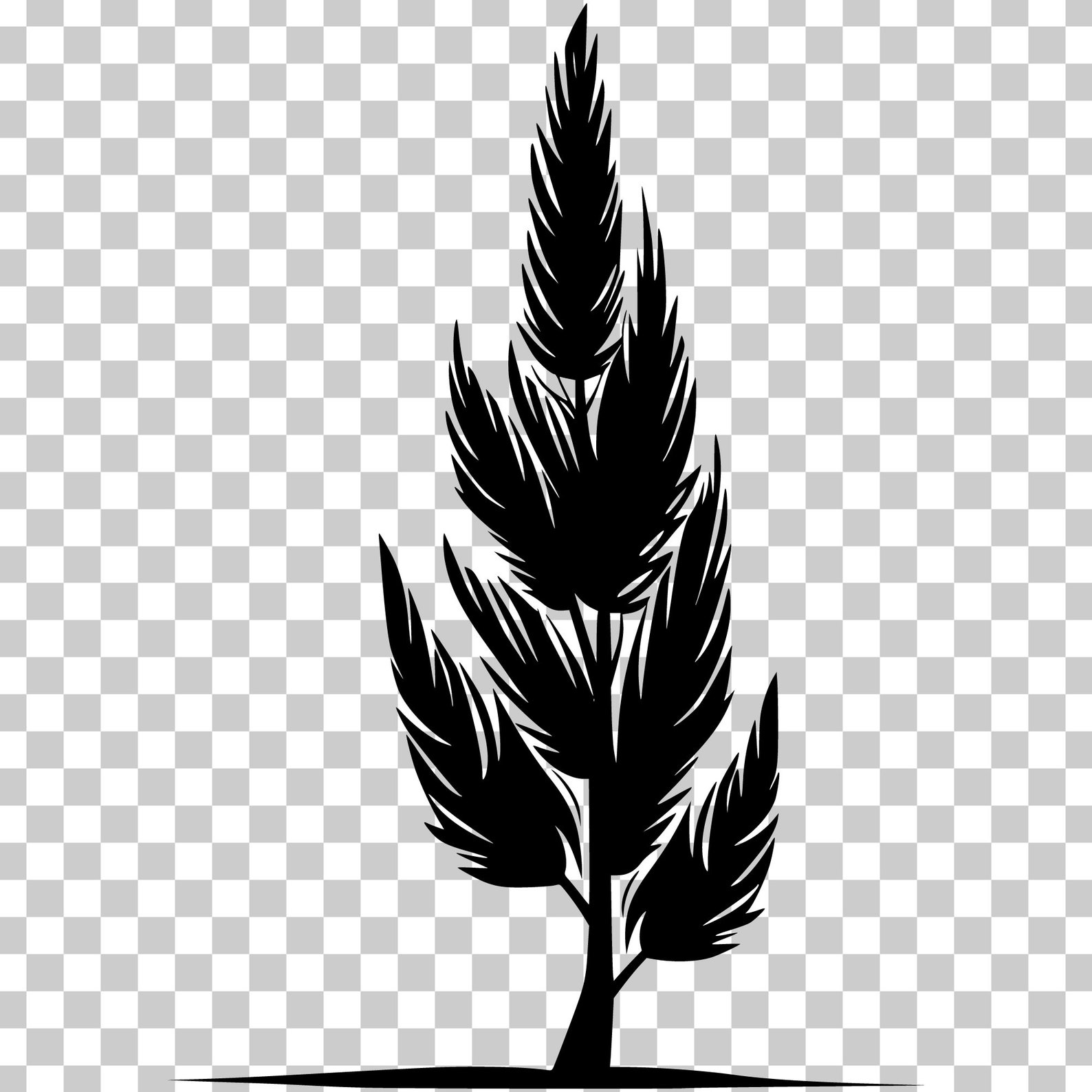 Cypress Tree Svg Vector | Mediterranean Tree Png | Instant Download ...