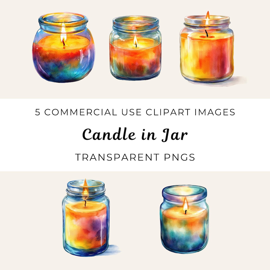 Candle Jar Png, Wax Candle Jar Clipart, Mason Jar Candle Png, Boho ...
