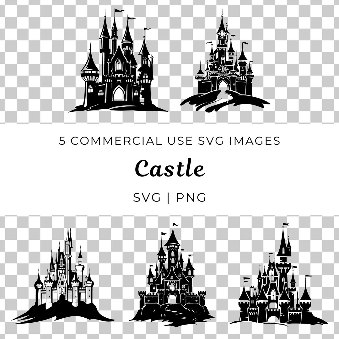Fantasy Castle SVG, Princess Clipart (digital Download) - Etsy
