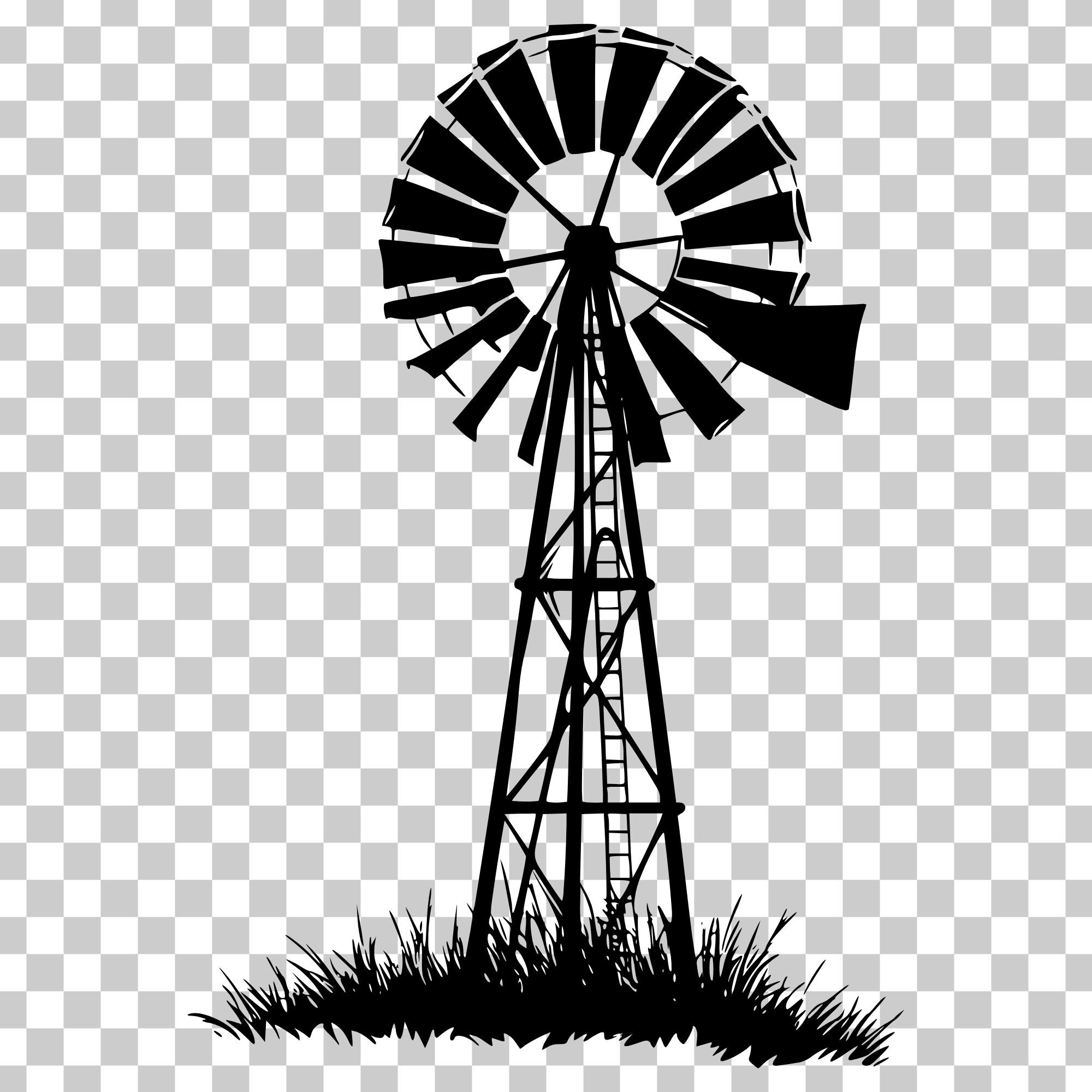 Windmill Svg, Rustic Windmill Svg, Farmhouse Svg, Vintage Windmill ...