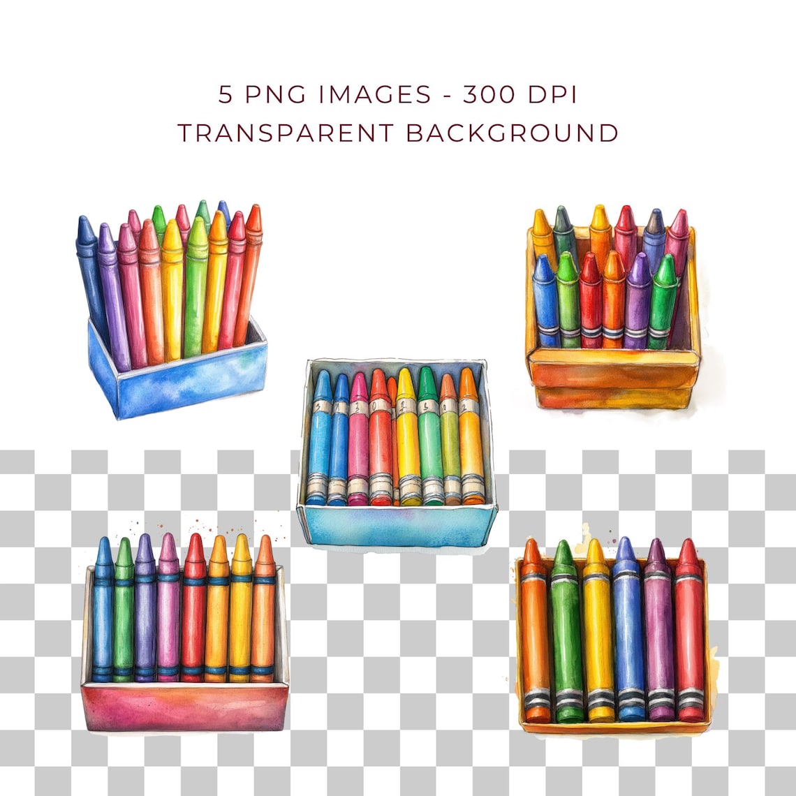 Box of Crayons Png, Colorful Crayons Png, Pack of Crayons Clipart ...
