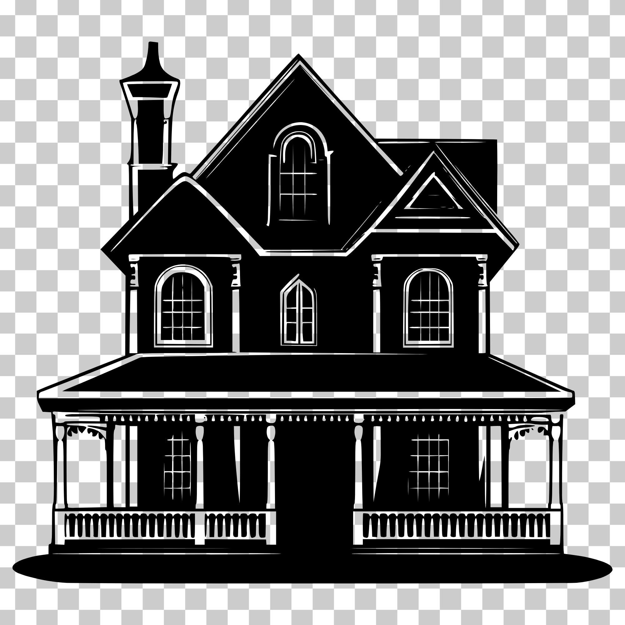 Colonial House Svg, Classic Home Vector, Traditional House Svg ...