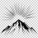 Mountain Range Svg, Rising Sun Vector, Sunrise Over Mountains Svg ...