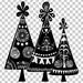 Scandi Folk Art Christmas Trees Svg, Scandinavian Christmas Tree Svg ...