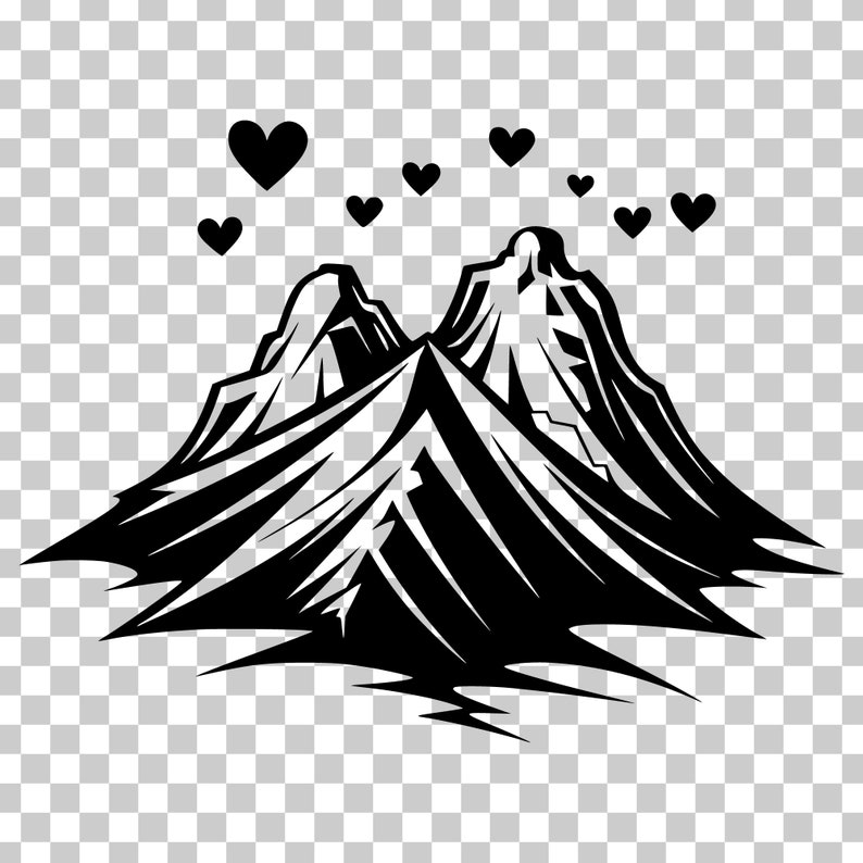 Mountain Svg, Adventure Vector, Nature Svg, Wilderness Vector, Hiking ...