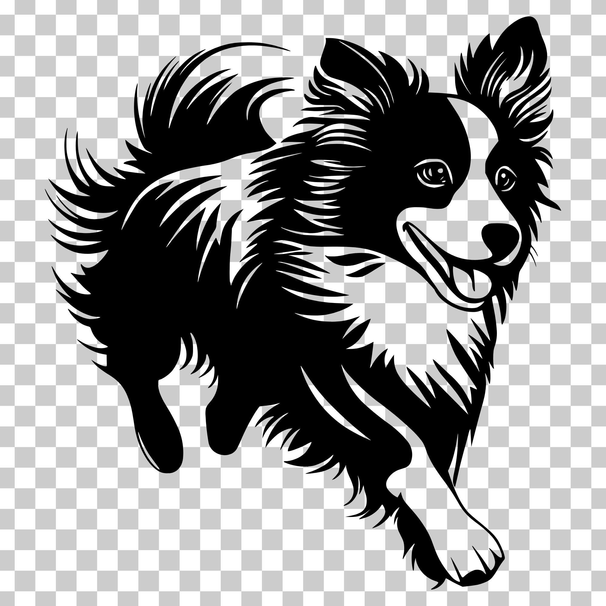 Shetland Sheepdog Svg, Sheltie Vector, Herding Dog Svg, Fluffy Dog ...