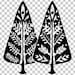 Scandi Folk Art Christmas Trees Svg, Scandinavian Christmas Tree Svg ...