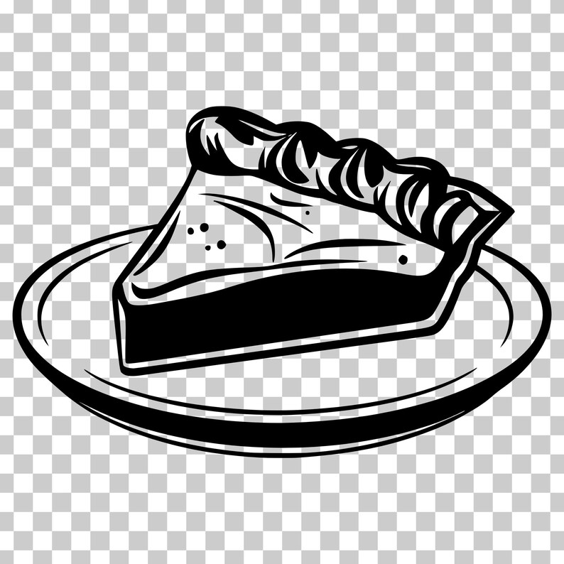 Slice of Pie Svg, Dessert Vector, Sweet Treat Vector, Food Vector, Pie ...