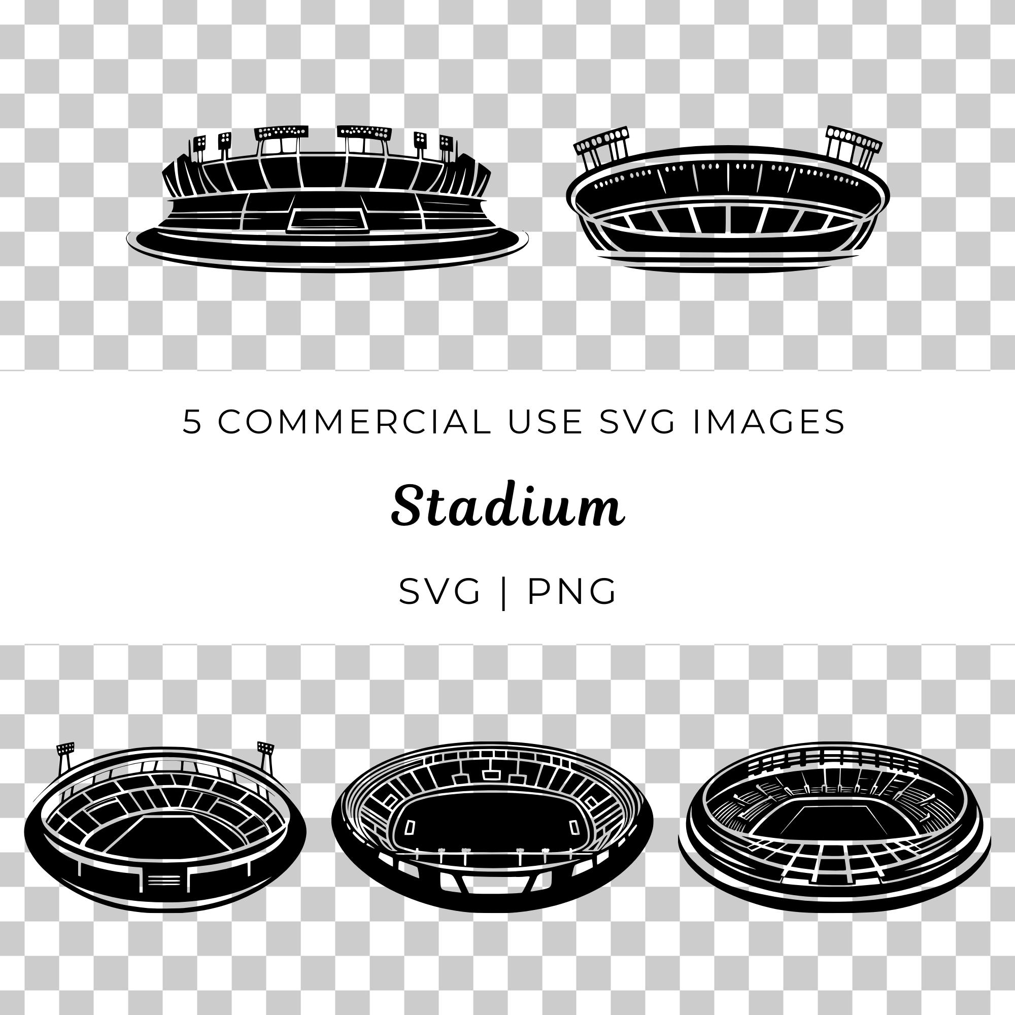 Stadium Svg, Sports Venue Vector, Football Stadium Svg, Soccer Field ...