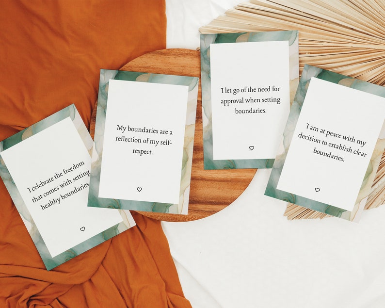 Printable Affirmation Cards, Maintain Boundaries, Daily Reminders ...