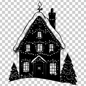 Christmas House Svg, Christmas Decorations Svg, Holiday Decor Svg ...