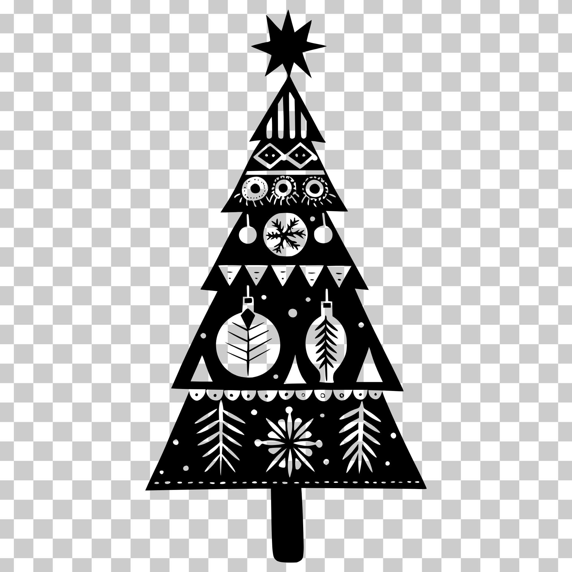 Scandi Christmas Tree Svg, Scandinavian Christmas Svg, Nordic Christmas ...