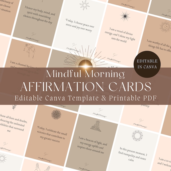 Affirmation Cards - Etsy