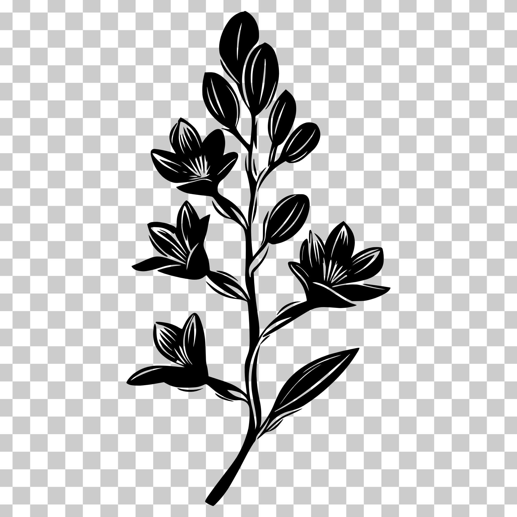Tuberose Flower SVG, PNG, Floral Vector (digital Download) - Etsy