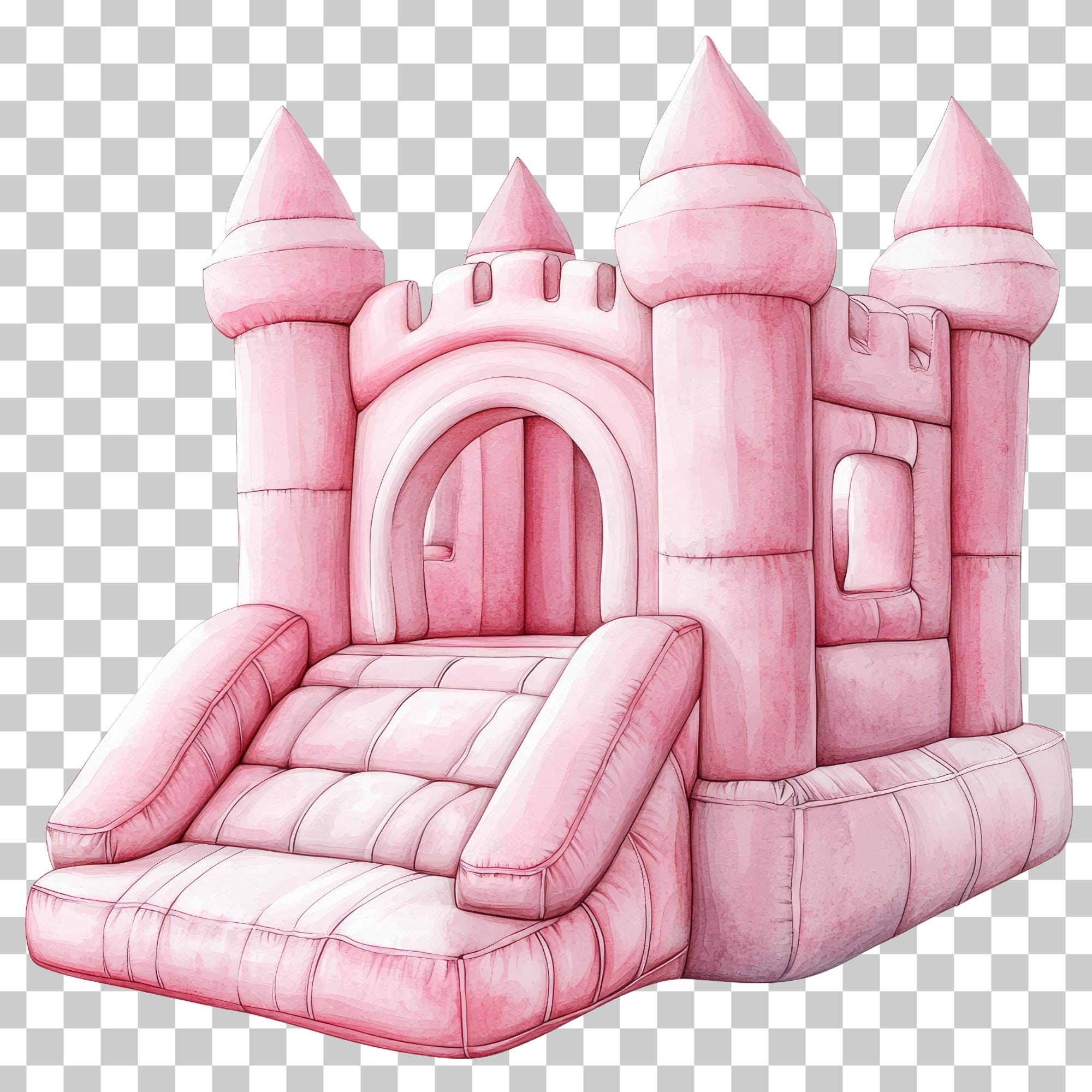 Bounce House Clipart, Bounce House Party, Bouncy Castle, Kids Birthday ...