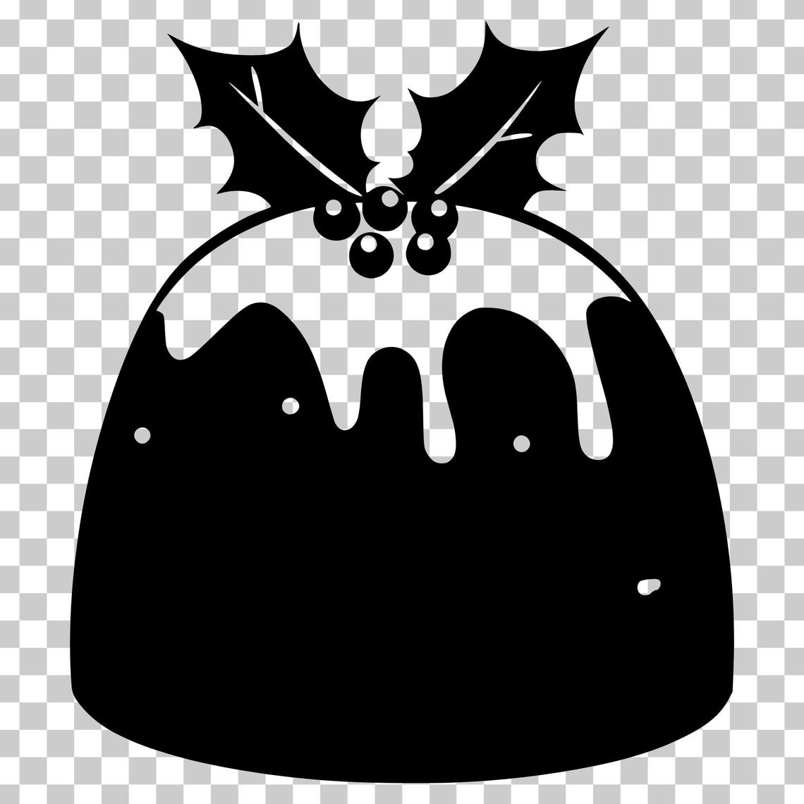 Christmas Pudding Svg, Holiday Dessert Vector, Festive Pudding Svg ...
