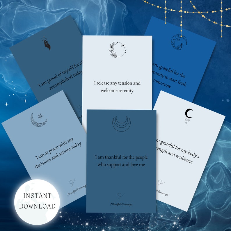 Positive Affirmation Cards, Printable Quotes, Editable Canva Template ...