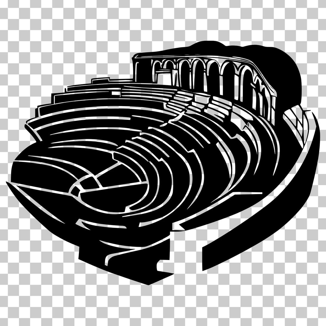 Roman Amphitheatre SVG, Ancient Theatre Vector (digital Download) - Etsy