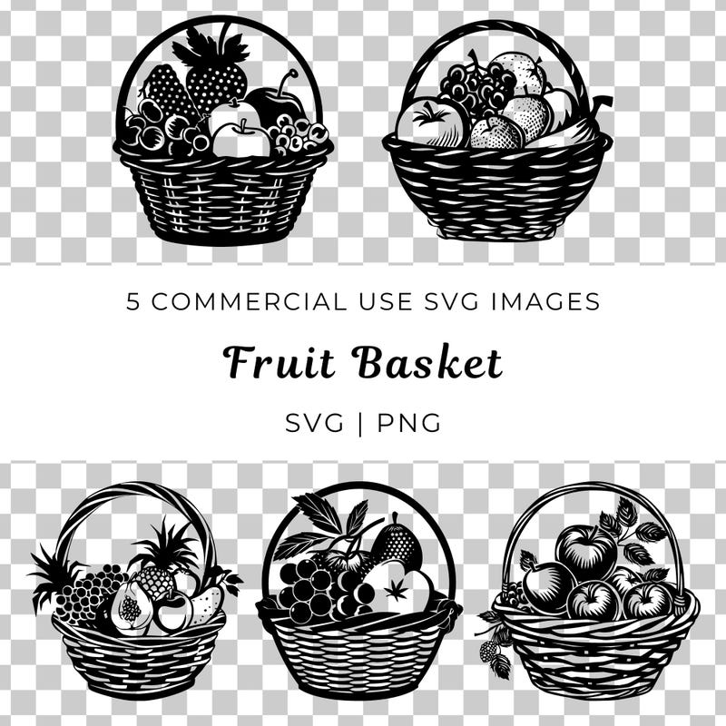 Obstkorb clipart - Etsy.de