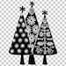 Scandi Folk Art Christmas Trees Svg, Scandinavian Christmas Tree Svg ...