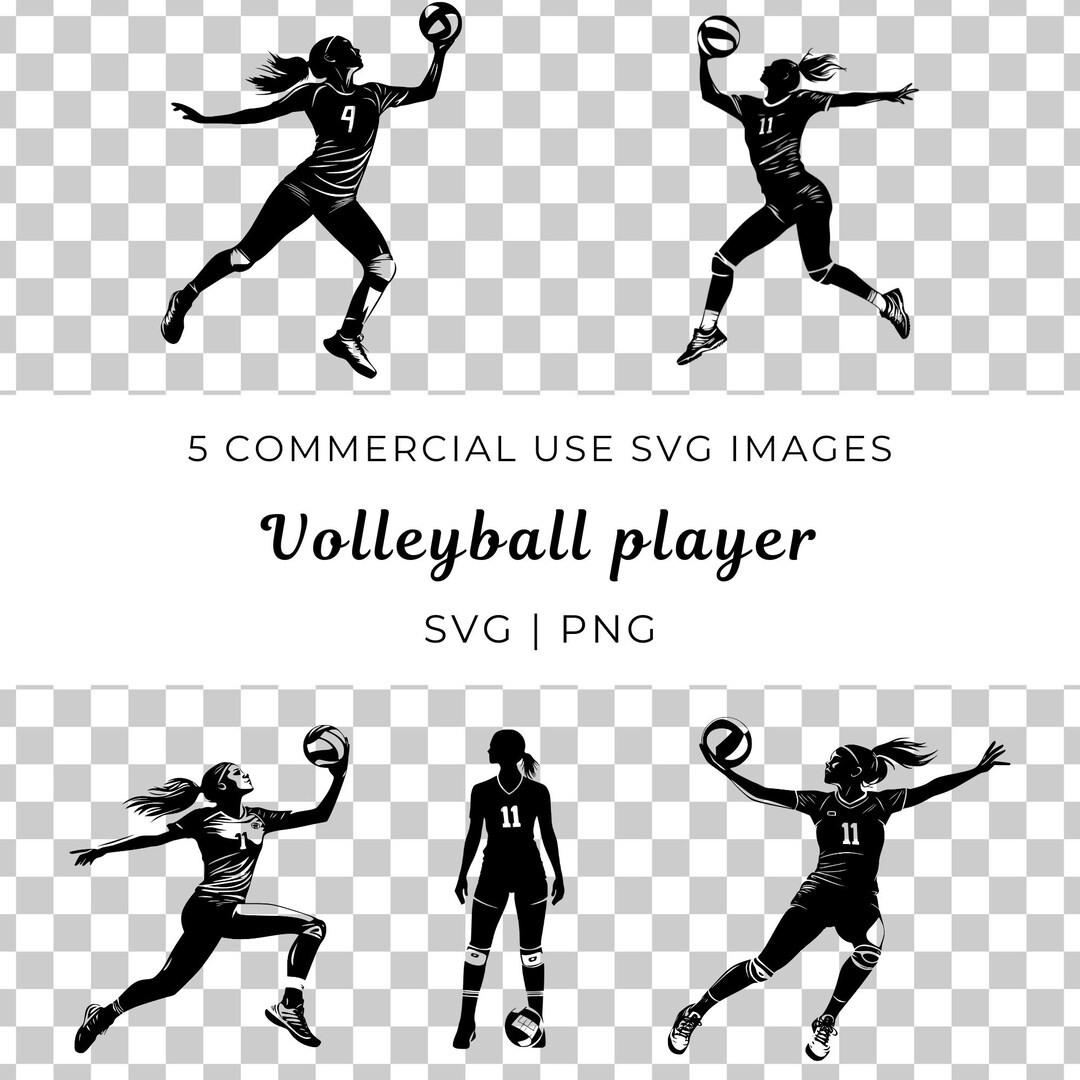 Volleyball Player Svg, Sportswoman Svg, Sport Svg, Volleyball Serve Svg ...