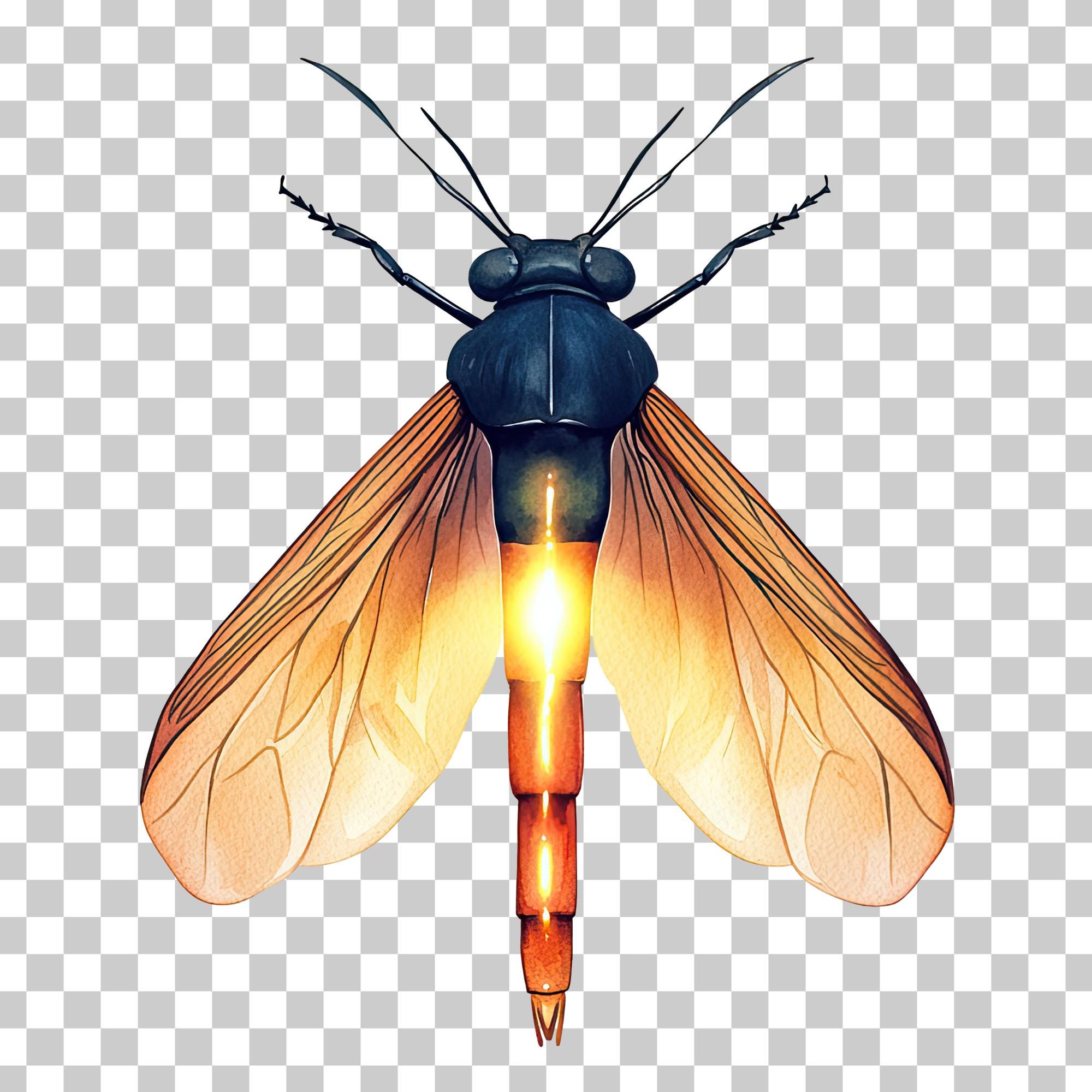 Fireflies Png, Firefly Clipart, Glowing Bugs Png, Bioluminescent Png ...