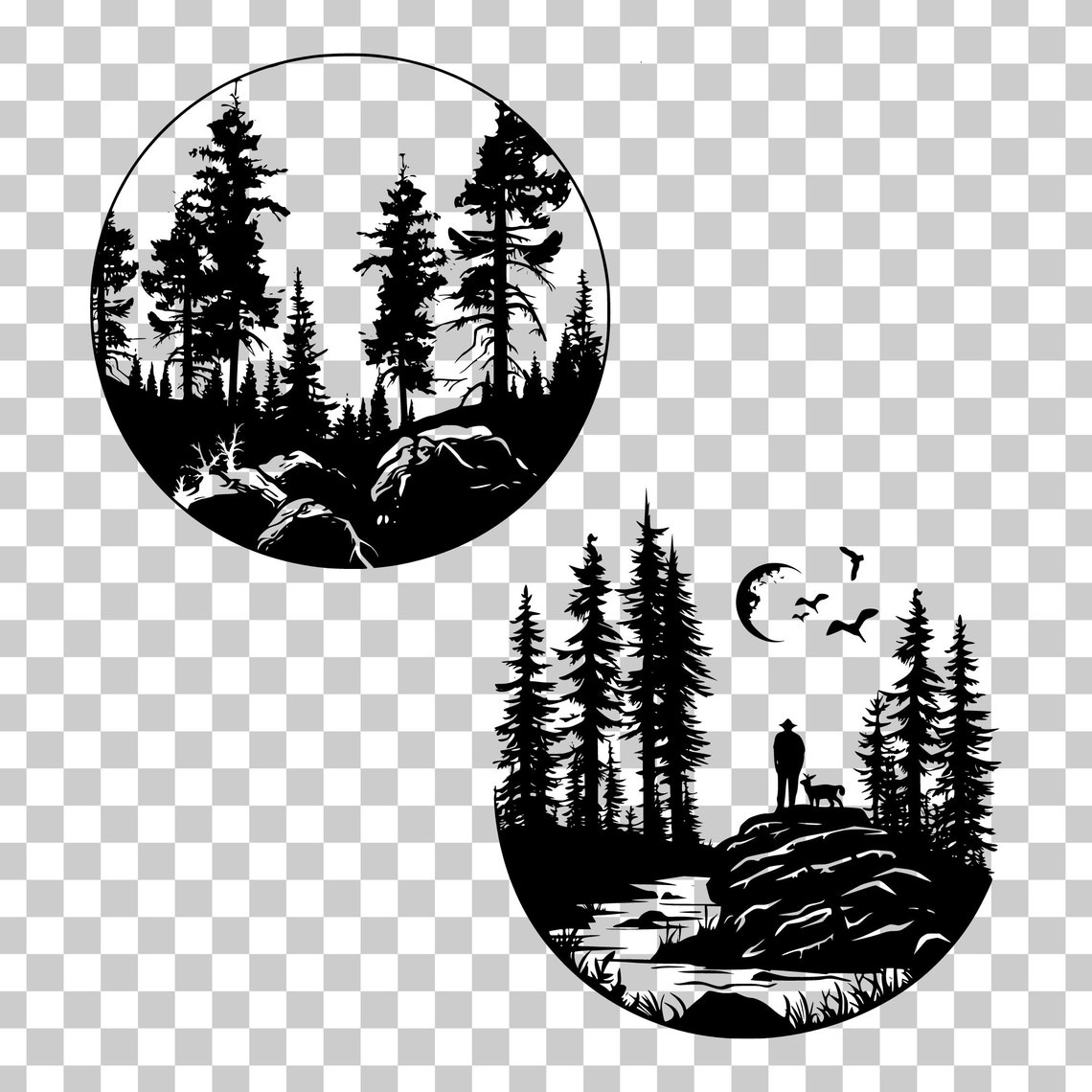 Mountain Forest Svg, Outdoor Svg, Adventure Explore Svg Bundle, Pine ...